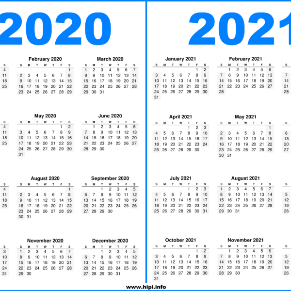 2020 Calendar Printable with US Holidays - 2020 Calendar Template ...