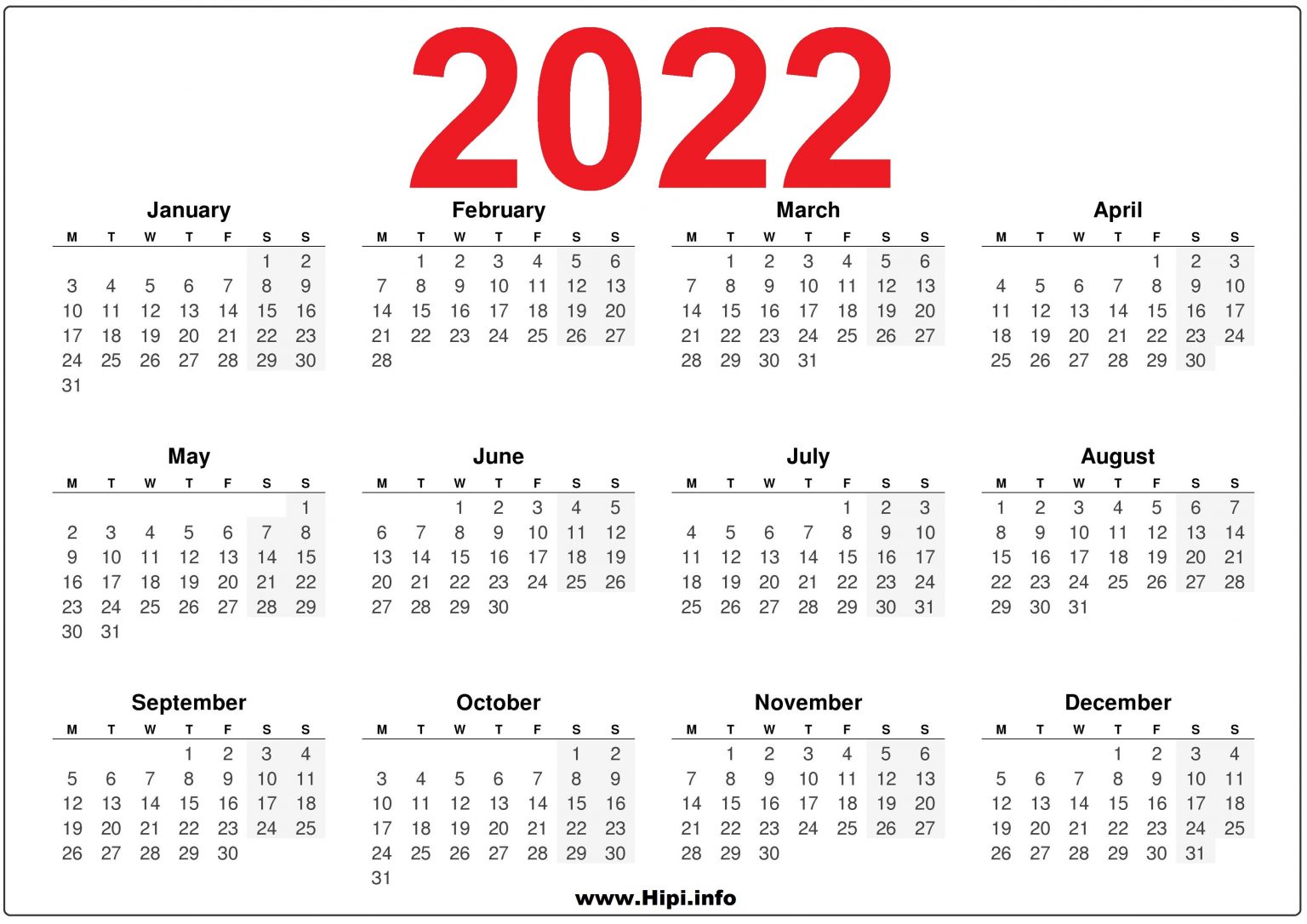 2022 UK Calendar Printable - Red - Hipi.info 2022 UK Calendar Printable - Red - Hipi.info
