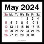 May 2024 Calendar - Hipi.info